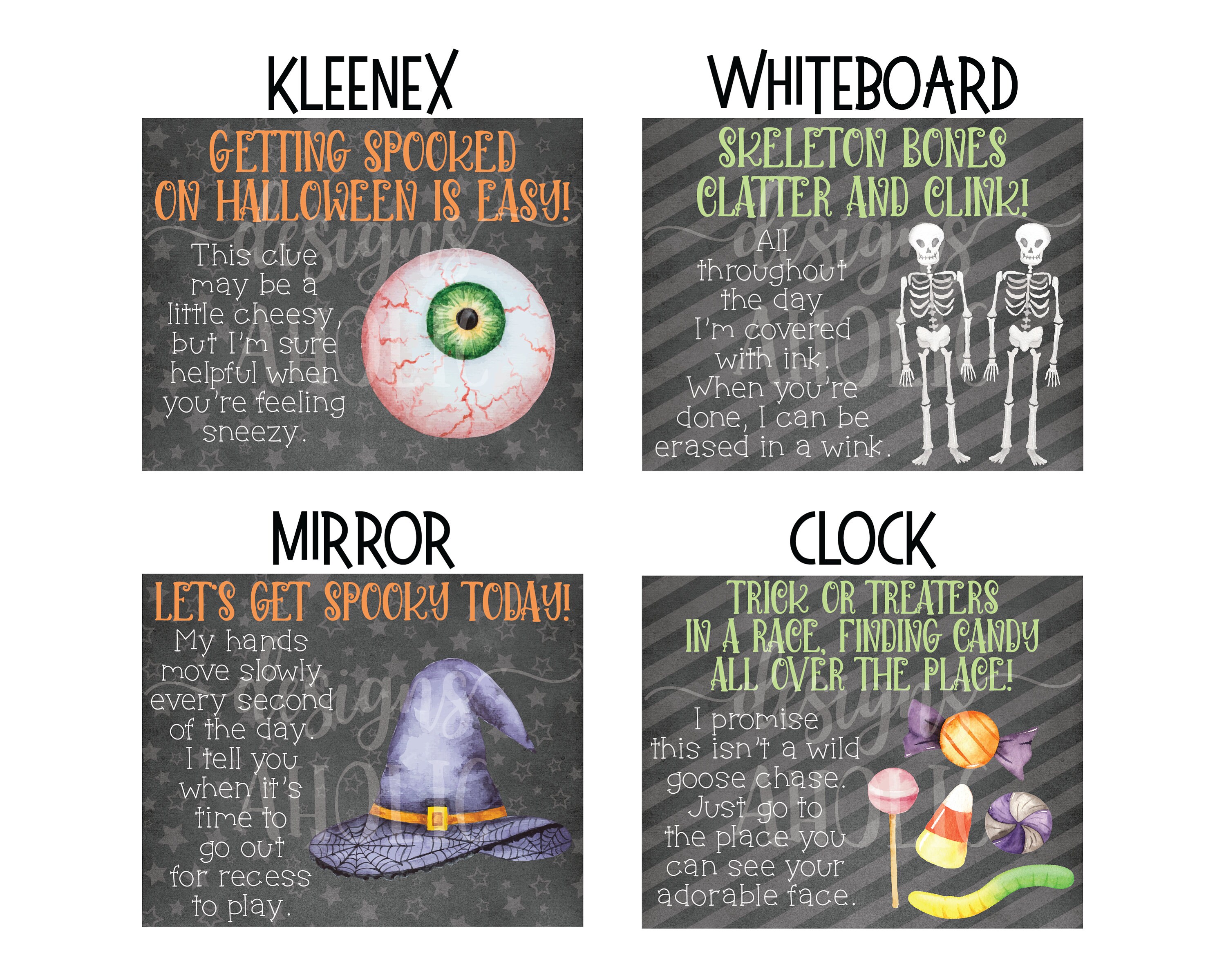 Classroom Halloween Treasure Hunt - School Halloween Treasure Hunt ...