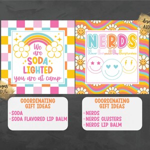 LDS Girls Camp Gift Tags - LDS Girls Camp Pillow Treat Tags - LDS Girls ...