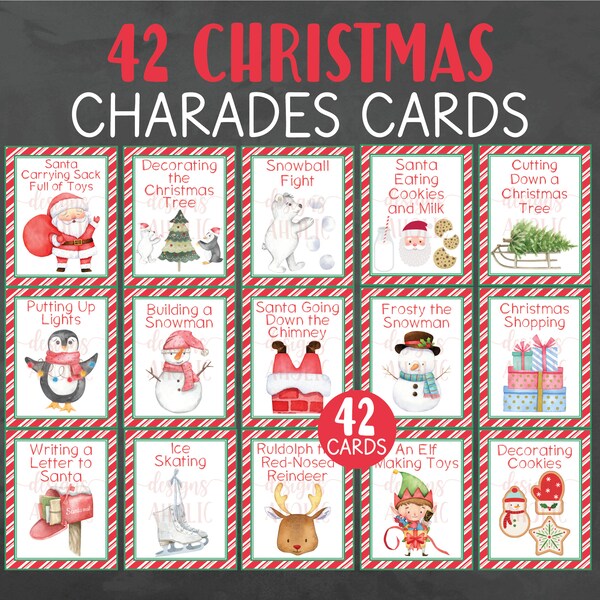 Christmas Pictionary - Etsy