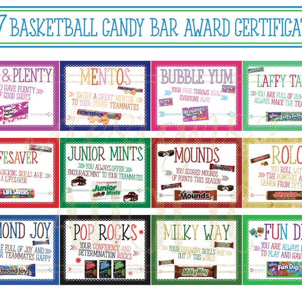 Candy Bar Awards - Etsy