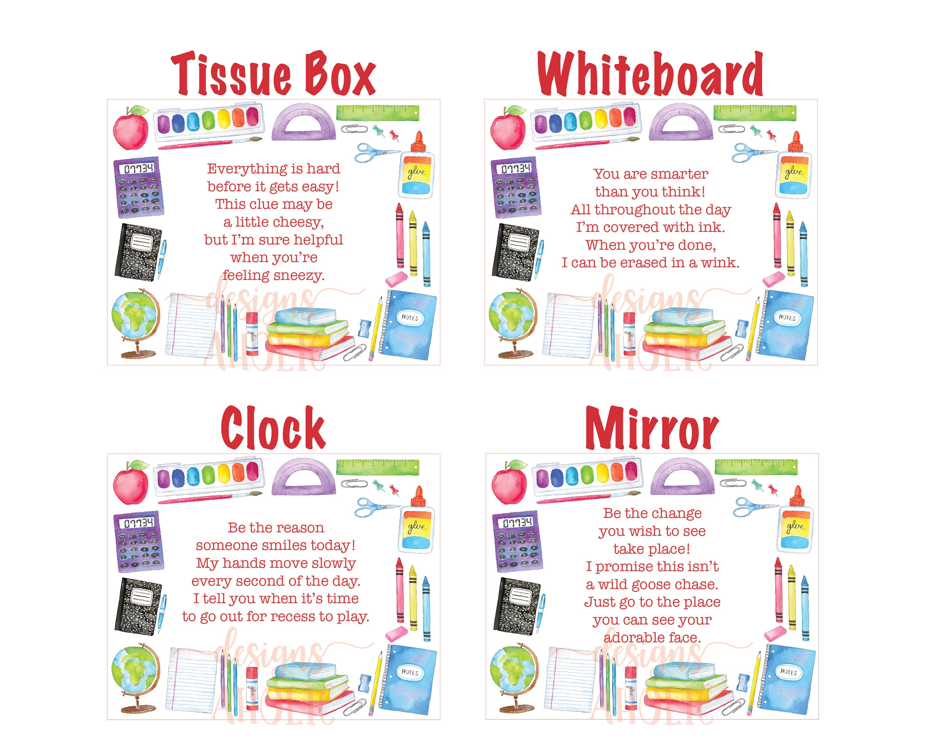 Classroom Treasure Hunt - School Treasure Hunt - Classroom Scavenger ...