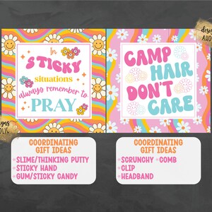 LDS Girls Camp Gift Tags - LDS Girls Camp Pillow Treat Tags - LDS Girls ...