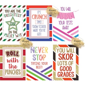 Student Candy Gift Tag Printables - College Care Package Gift Tags ...