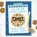 Back to School Cookie Gift Tag Chocolate Chip Cookie Gift Tag Back to ...