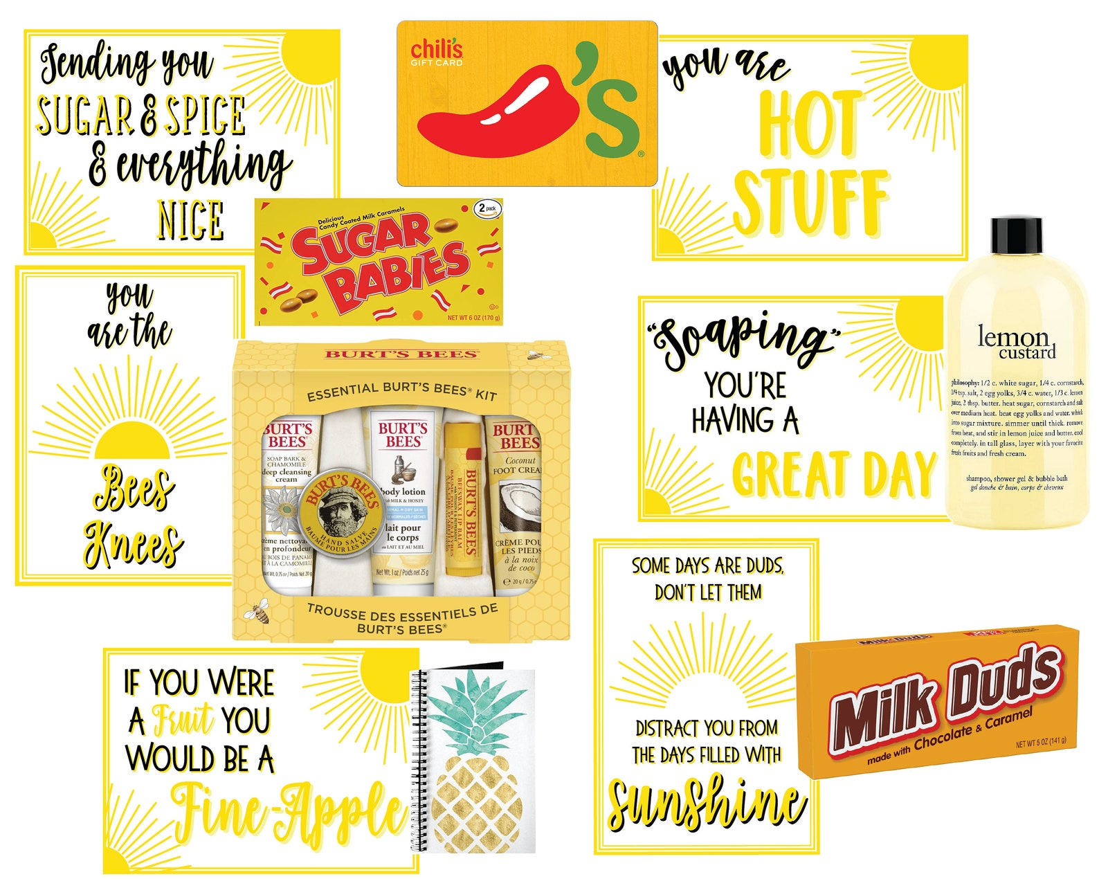 48 Sunshine Box Printable Gift Tags Sunshine Care Package - Etsy