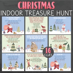NEW Indoor Christmas Treasure Hunt - Indoor Christmas Scavenger Hunt ...