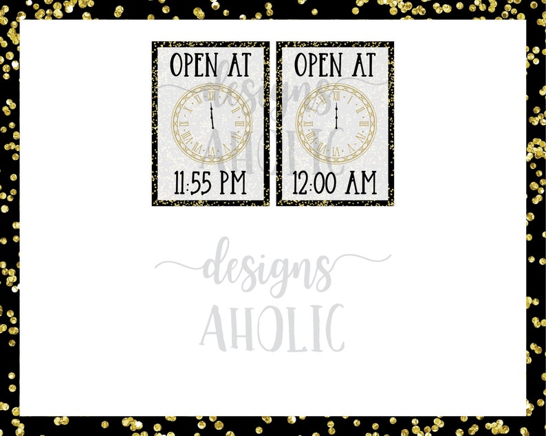 New Years Eve Countdown Time and Activity Cards New Years | Etsy