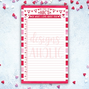 Abcs of What I Love About You Printable - Abcs of Why I Love You Card ...
