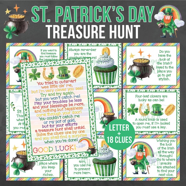 St Patricks Day Scavenger Hunt - Etsy