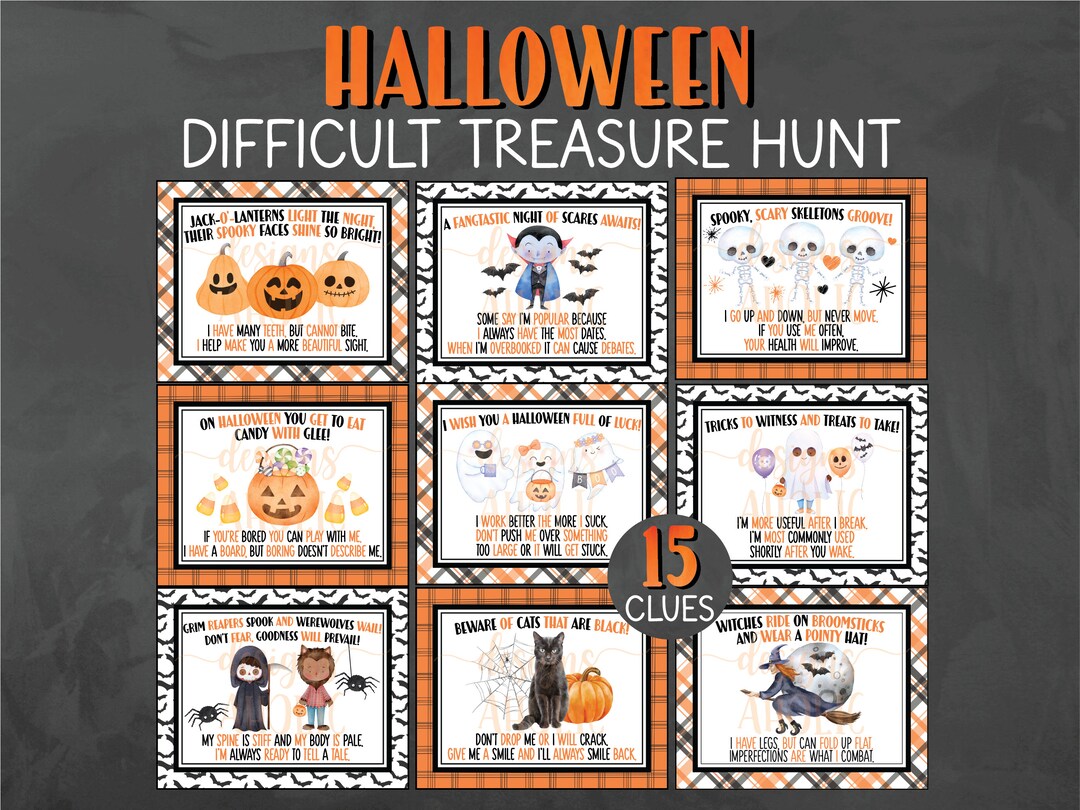 NEW Difficult Halloween Treasure Hunt - Difficult Halloween Treasure ...