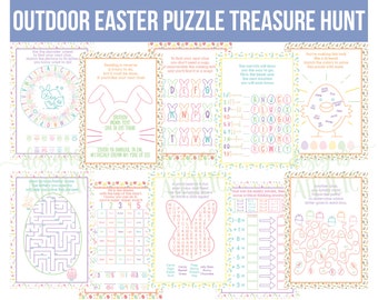 Easter Scavenger Hunt Printable Clues Indoor Easter Egg Hunt - Etsy