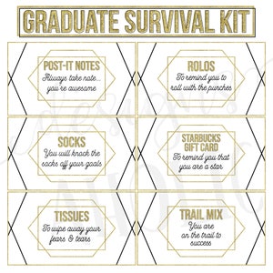 Graduation Survival Kit - Graduation Gift Package - Graduation Gift ...