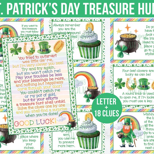 St Patricks Day Scavenger Hunt - Etsy