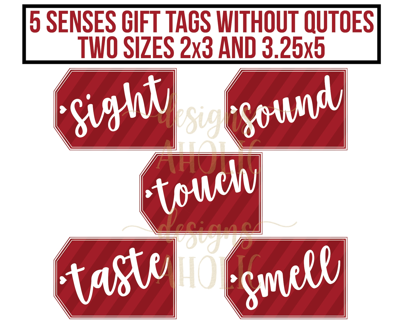 5 Senses Gift Tags Cards & Ideas Gift for Boyfriend - Etsy
