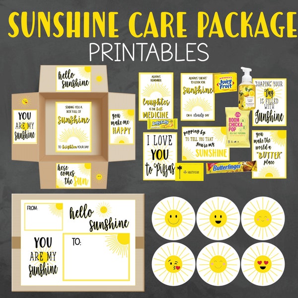 Box of Sunshine Care Package - Etsy