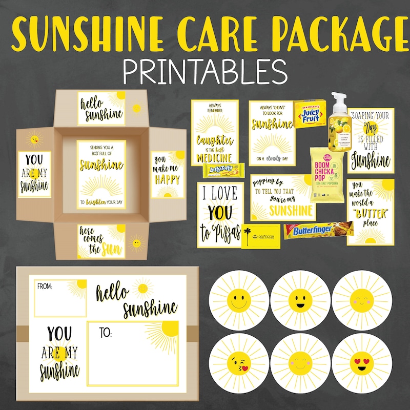 Yellow Care Package - Etsy