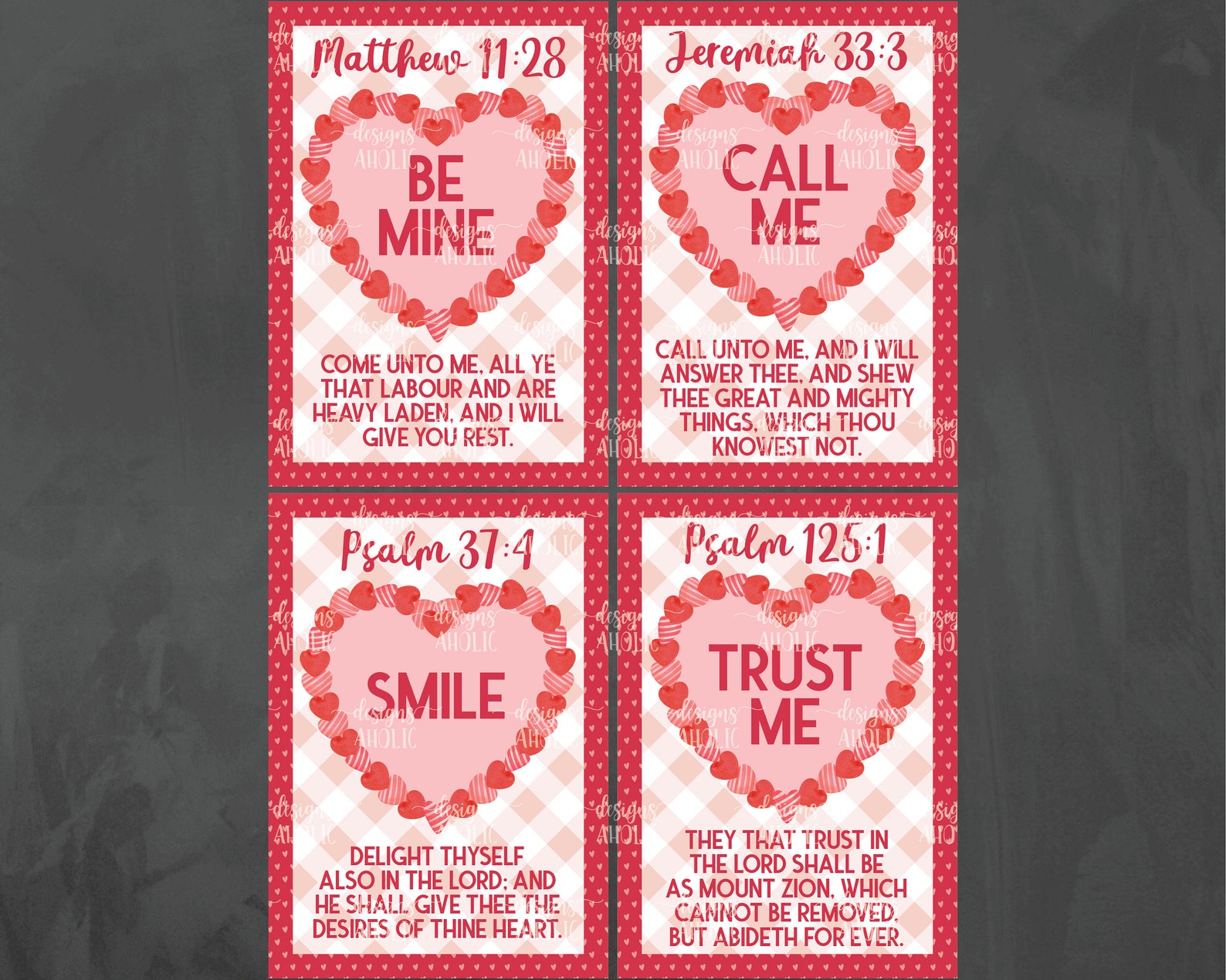 Scripture Valentine's Day Cards Scripture Valentine Gift | Etsy