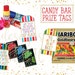 9 Candy Bar Party Prize Tags - Party Favor Gift Tags - Party Game ...