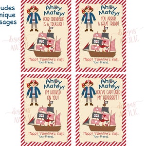 Chips Ahoy Valentine Cards - Pirate Valentine Cards - Girl Pirate ...