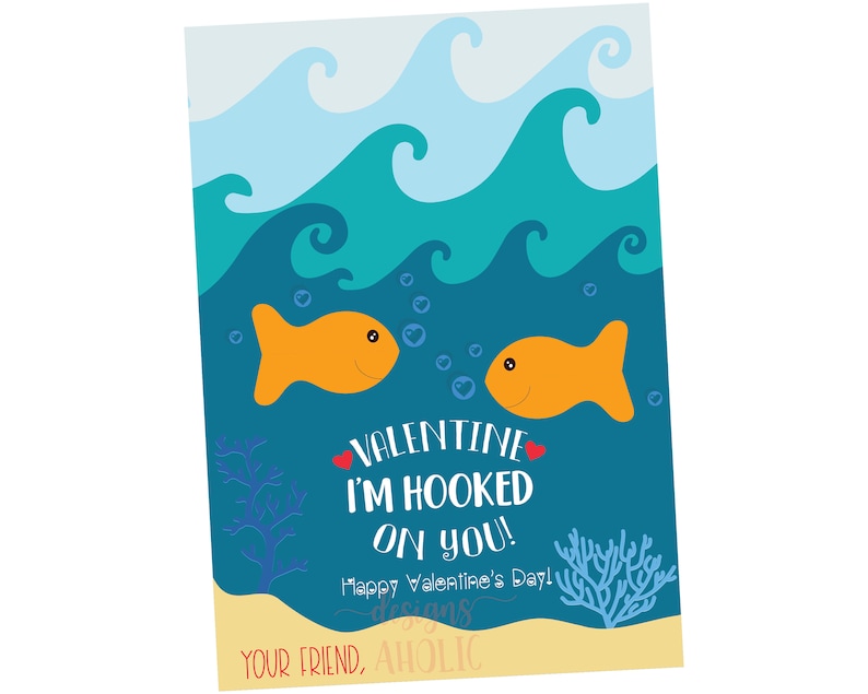 Goldfish Valentine Cards - Goldfish Valentines - Goldfish Valentine ...