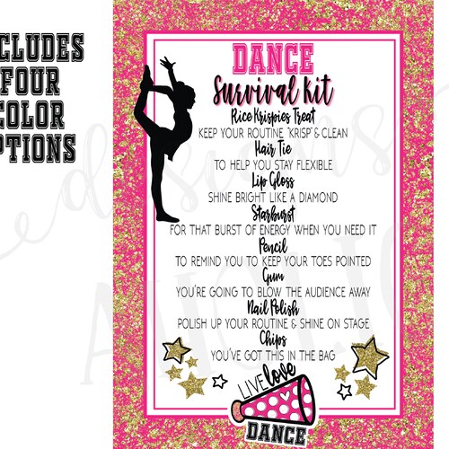 Dance Survival Kit Dance Competition Survival Kit Dancer - Etsy