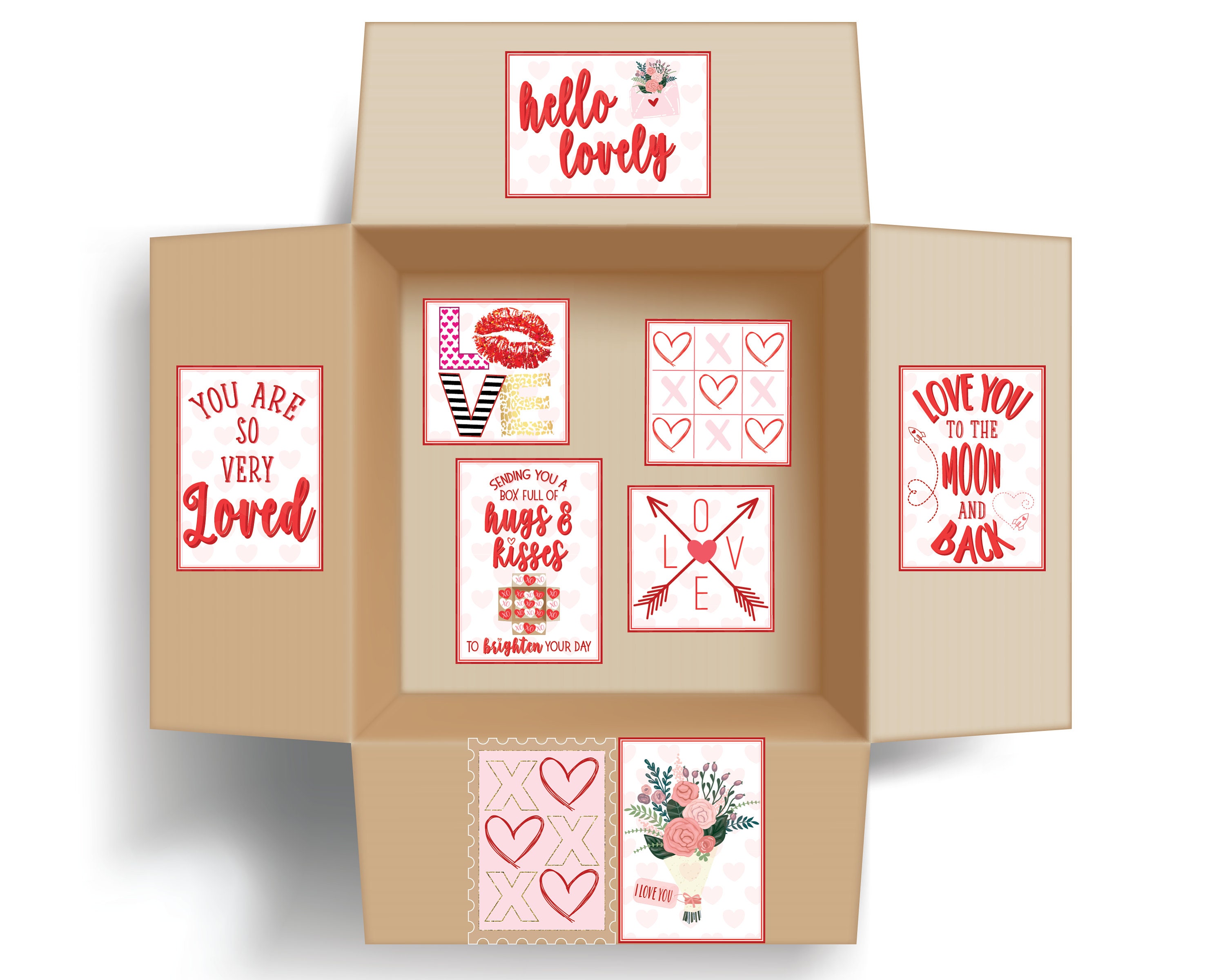 Sending You Love Care Package Printables & Address Label | Etsy