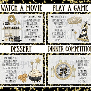 New Years Eve Countdown Time and Activity Cards - New Years Eve ...