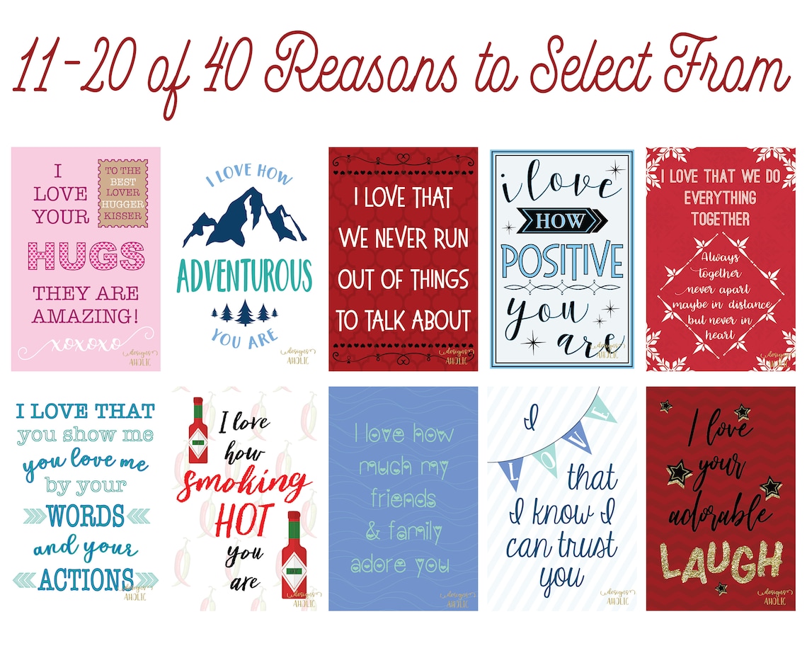 25 Reasons Why I Love You Book - Reasons Why I Love You - Birthday Gift ...