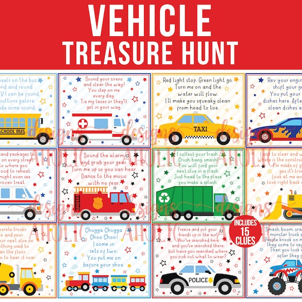 Vehicle Scavenger Hunt - Etsy