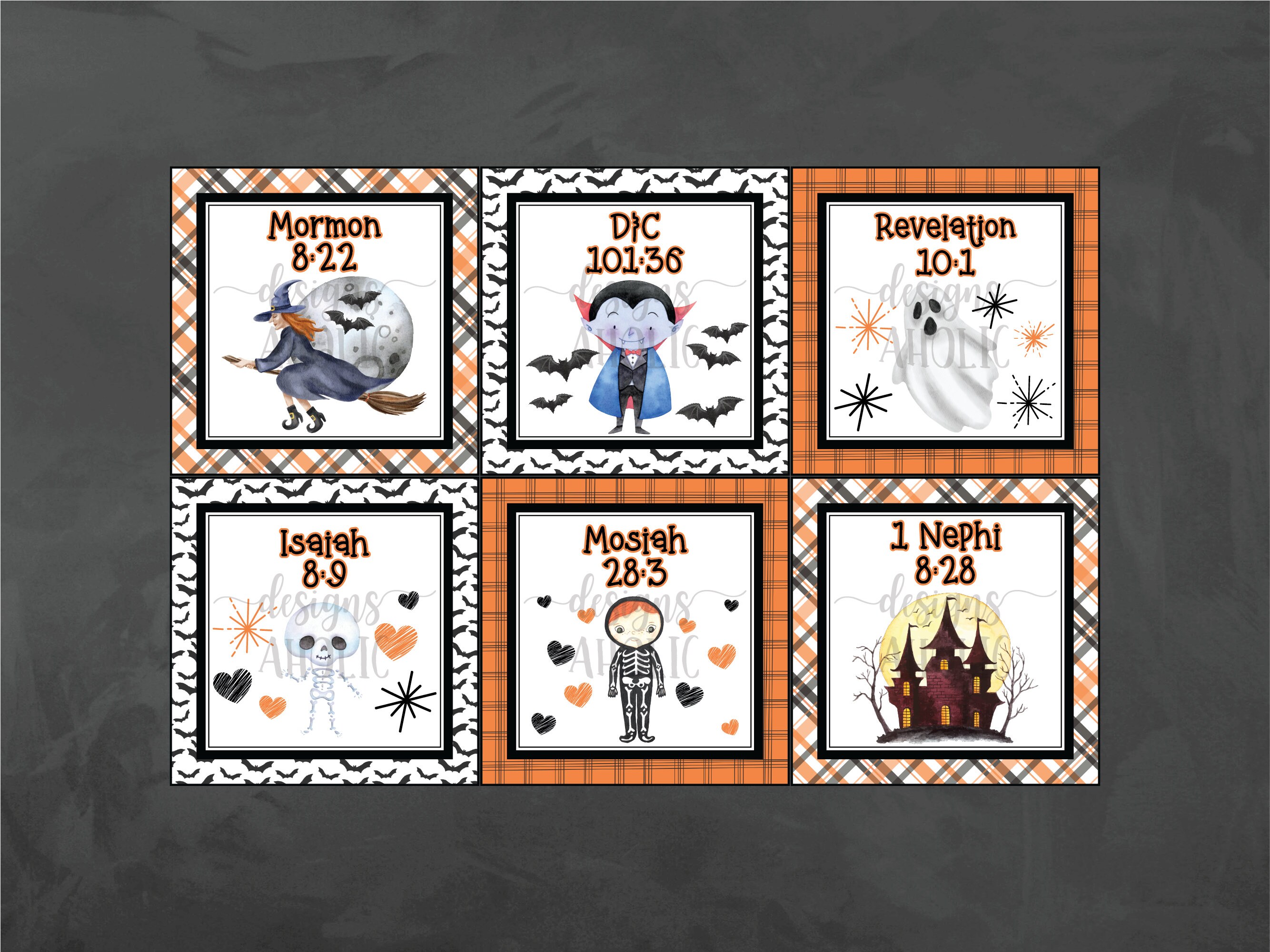 LDS Halloween Candy Scripture Chase Game - LDS Seminary Halloween Game ...