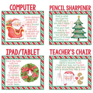 Classroom Christmas Treasure Hunt - School Christmas Treasure Hunt ...