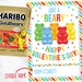 Gummy Bear Valentine Cards Gummy Bear Valentines Gummy - Etsy
