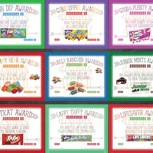38 Softball Candy Bar Award Certificates Softball Candy Bar - Etsy UK