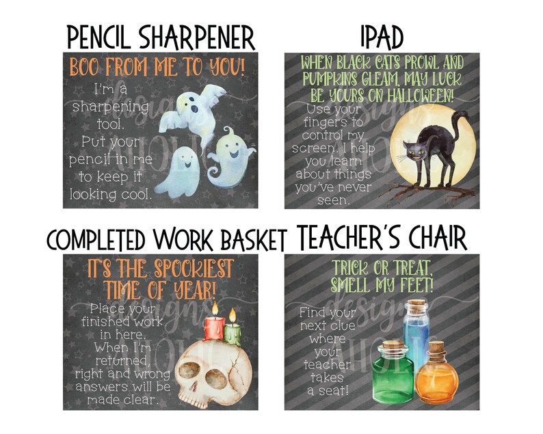 Classroom Halloween Treasure Hunt - School Halloween Treasure Hunt ...