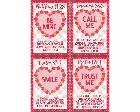 Valentine Scripture Cards
