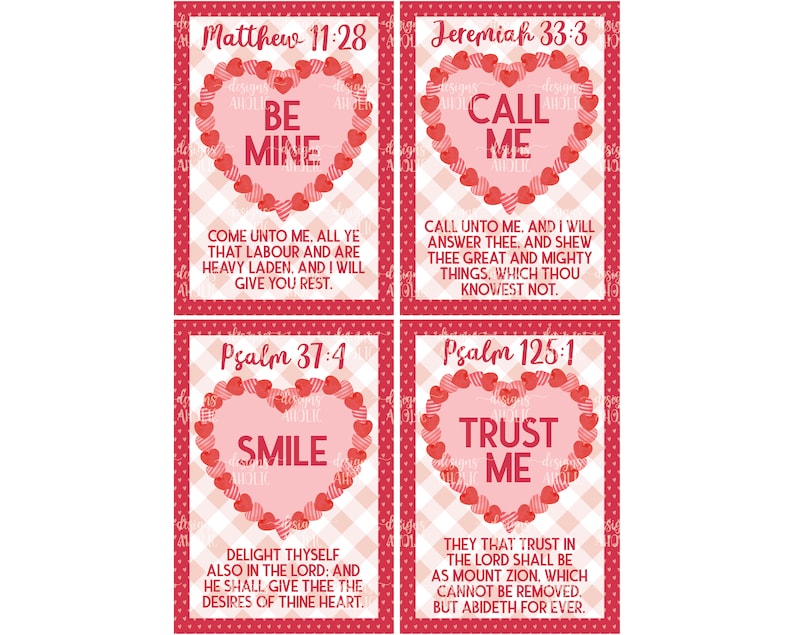 Scripture Valentine's Day Cards - Scripture Valentine Gift Tags ...