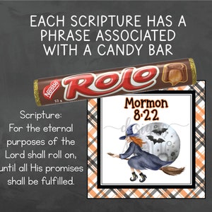 LDS Halloween Candy Scripture Chase Game - LDS Seminary Halloween Game ...