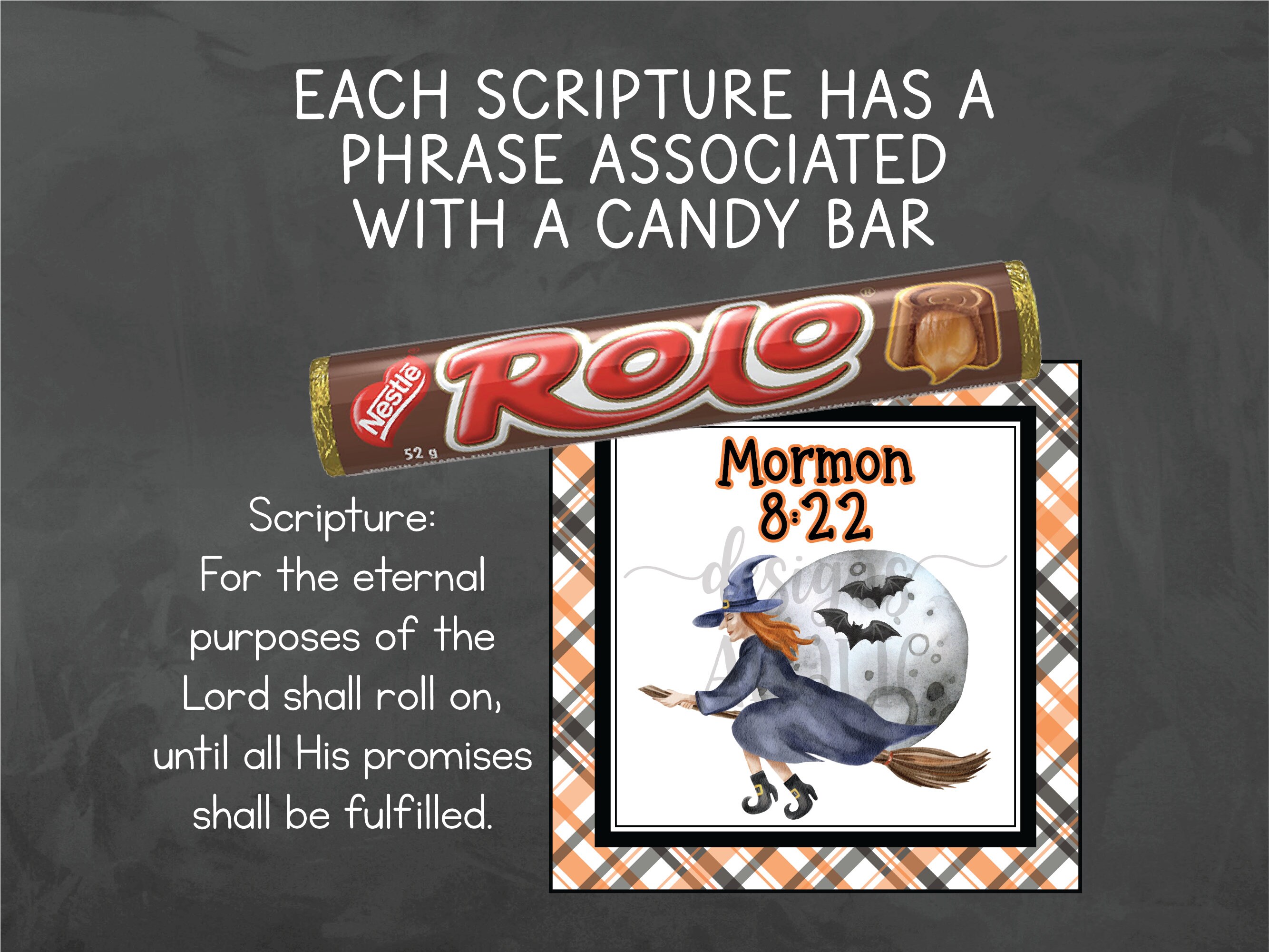 LDS Halloween Candy Scripture Chase Game - LDS Seminary Halloween Game ...