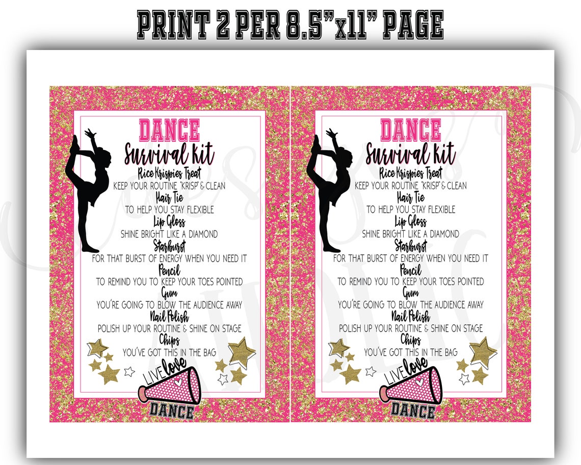Dance Survival Kit - Dance Competition Survival Kit - Dancer Survival ...