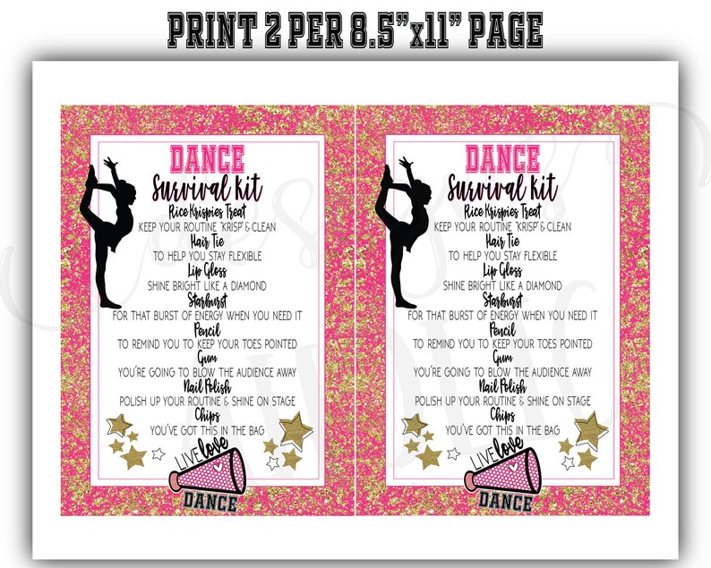 Dance Survival Kit - Dance Competition Survival Kit - Dancer Survival ...