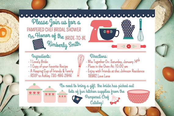 Pampered Chef Invitations Printable