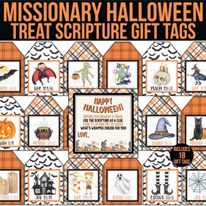 Halloween Scripture Missionary Gift Tags LDS Missionary Halloween Gift ...