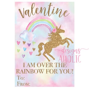 Unicorn Valentines Day Cards - Unicorn Valentines - Unicorn Rainbow ...