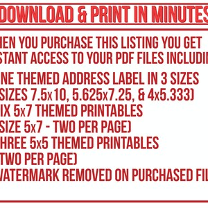 Sending You Love Care Package Printables & Address Label - Thinking of ...