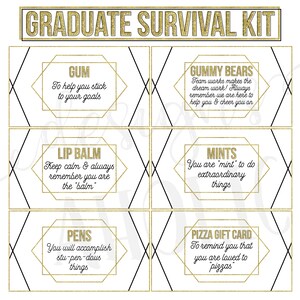 Graduation Survival Kit - Graduation Gift Package - Graduation Gift ...