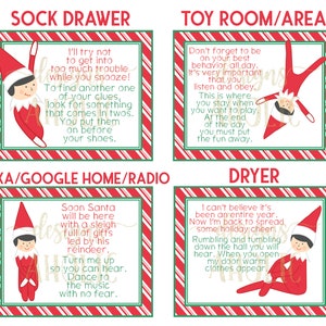 Elf Treasure Hunt Elf Arrival Activity Christmas Elf Treasure Hunt Elf ...