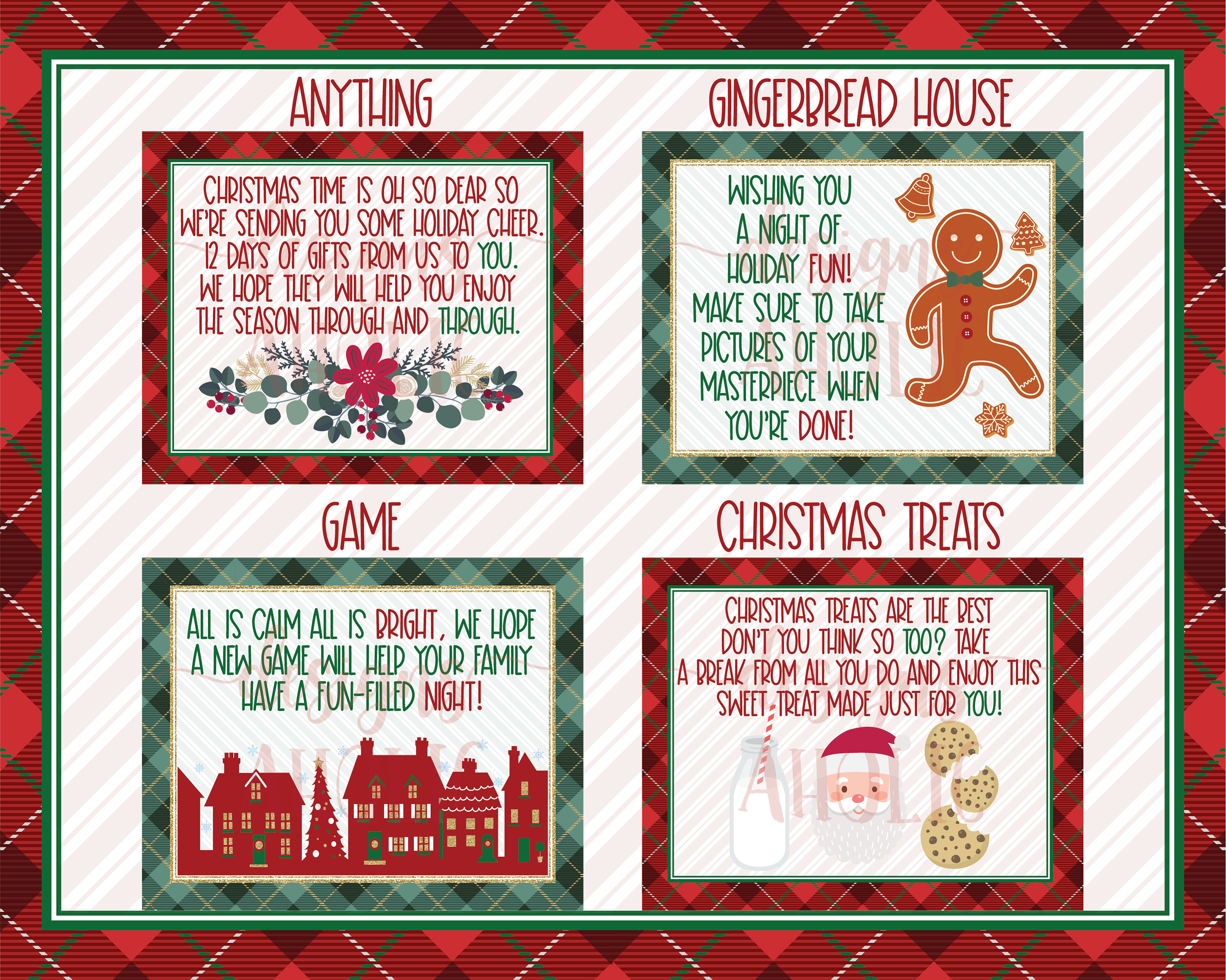 12 Days of Christmas Gift Tags Printable 12 Days of - Etsy Canada