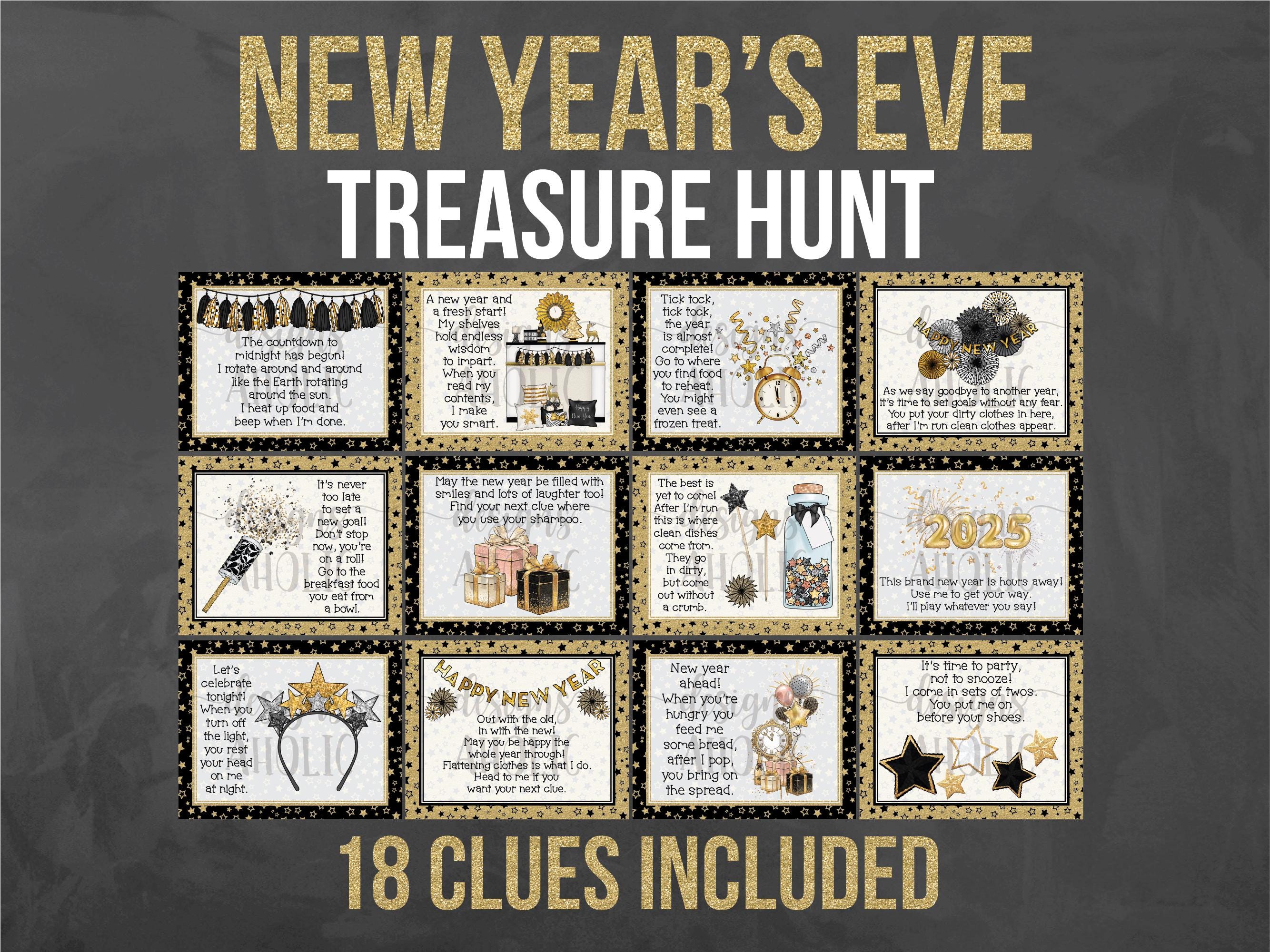 Treasure Hunt New Year's Eve Treasure Hunt Lock Paper Escape