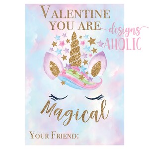 Unicorn Valentines Day Cards - Unicorn Valentines - Unicorn Rainbow ...