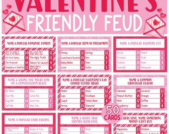 Valentines Day Friendly Feud Valentines Day Party Game Valentines ...